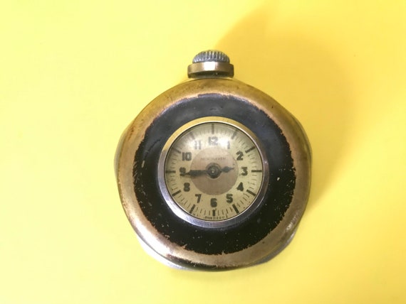 1930s New Haven Pentagon Pocket Watch Works - Gem