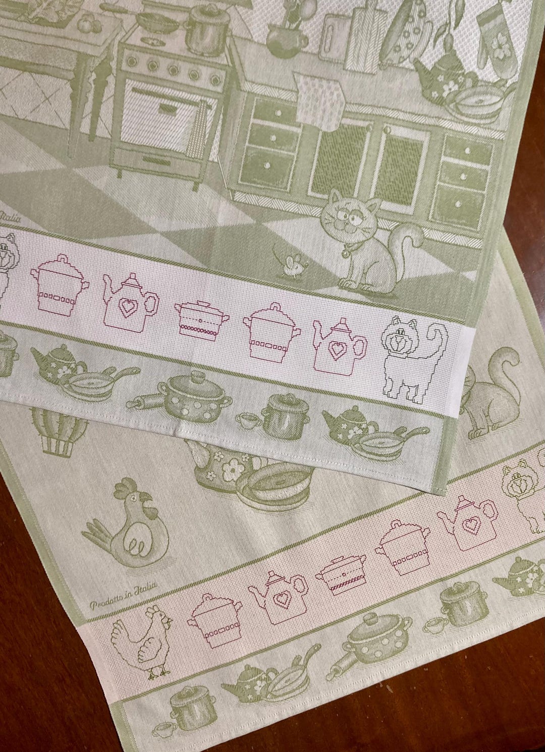 SPECIAL OFFER: Towel+runner Towels a Cat in the Kitchen - Etsy