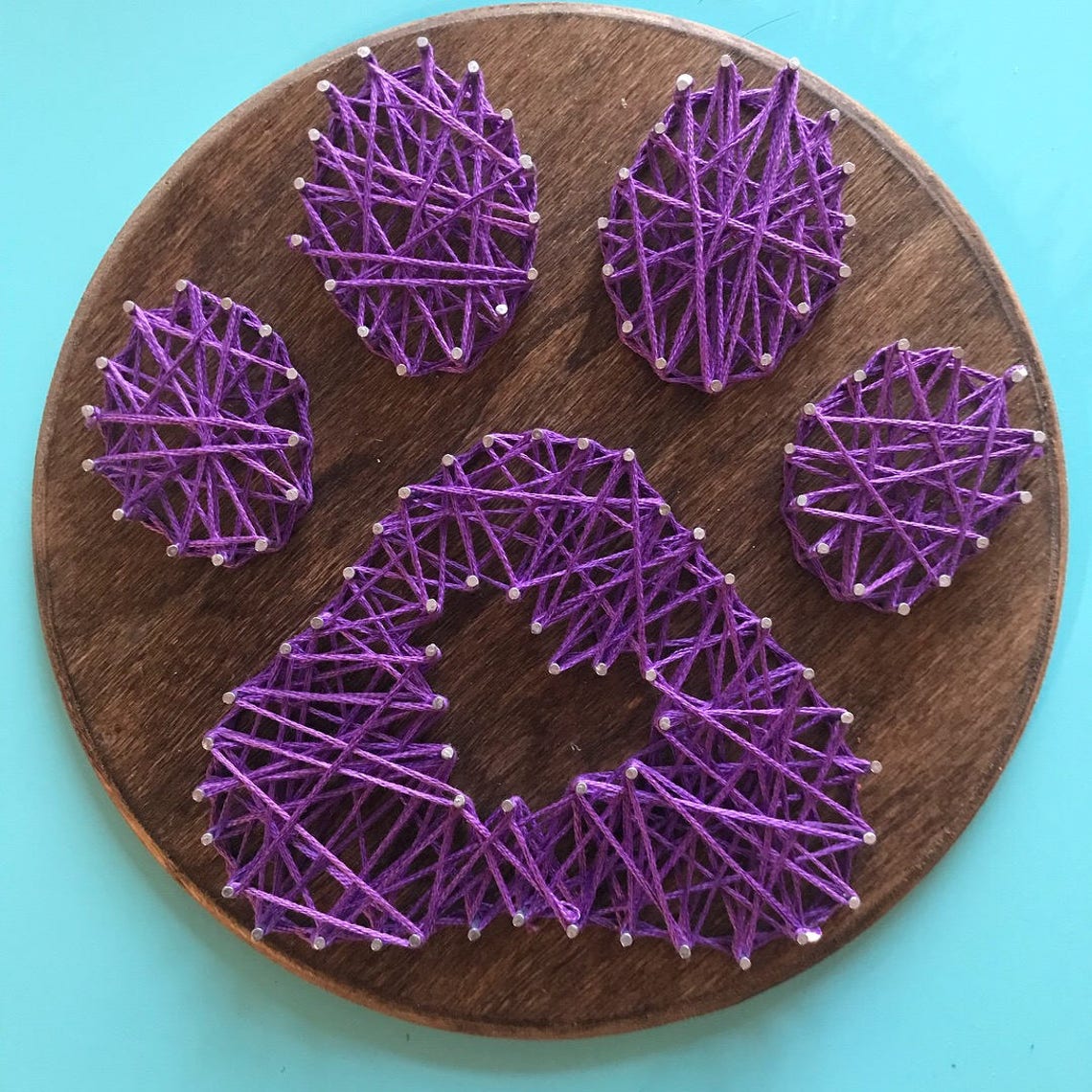 Paw Print String Art - Etsy UK