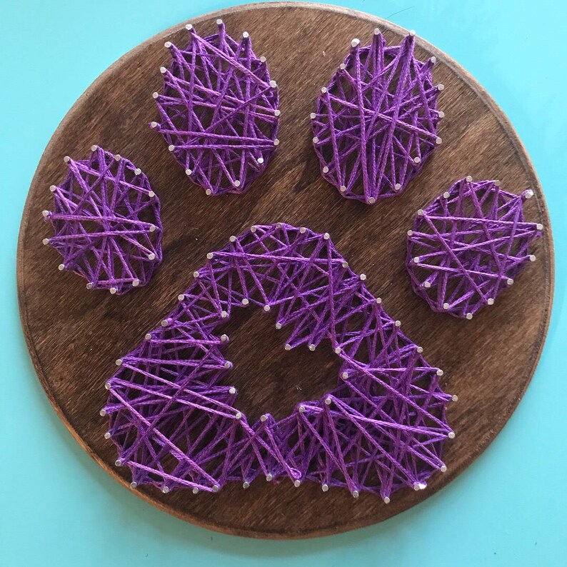 Paw Print String Art - Etsy UK