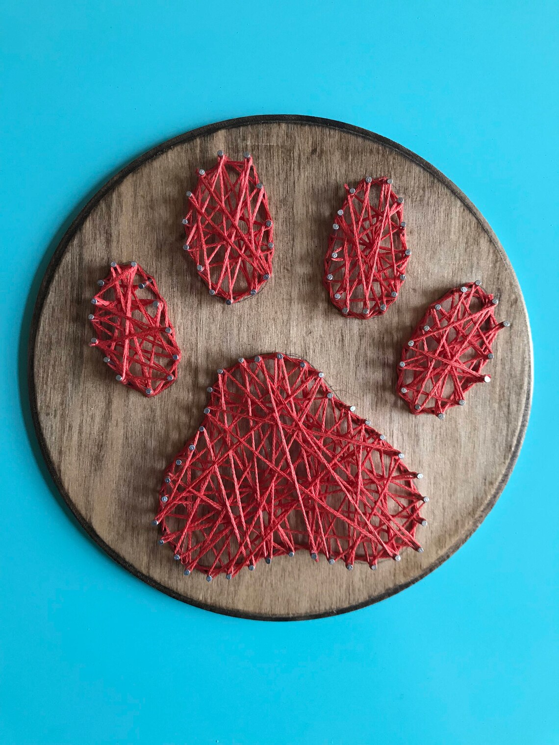 Paw Print String Art - Etsy UK