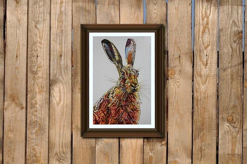 Abstract Hare Giclee Fine Art Print. Quality A4 print from an | Etsy