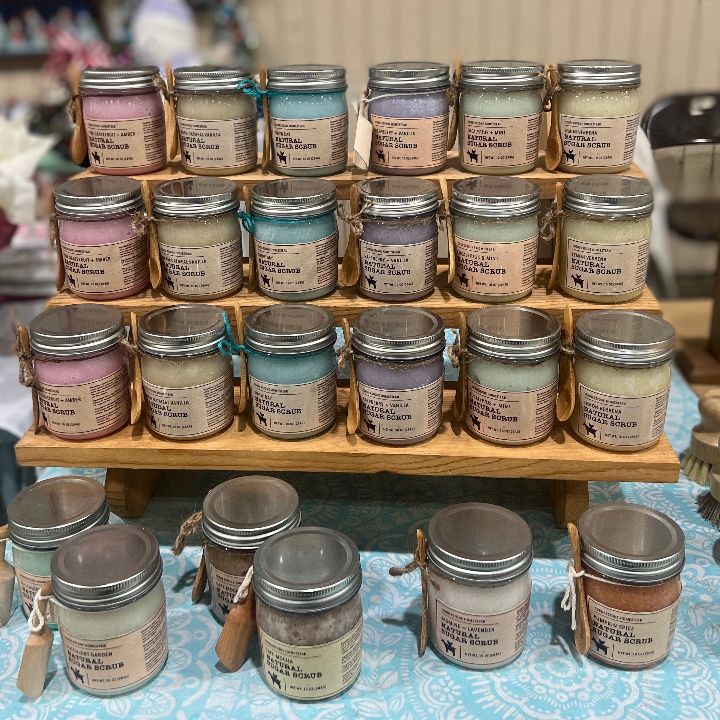 Natural Sugar Scrub Large 10oz Jar Naturally Exfoliating Handmade Gifts ...