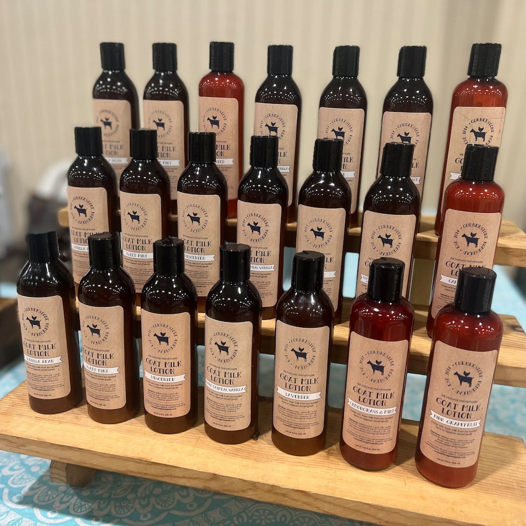 Goat Milk Lotion 8oz | Natural Moisturizing Lotion | Handcrafted With ...