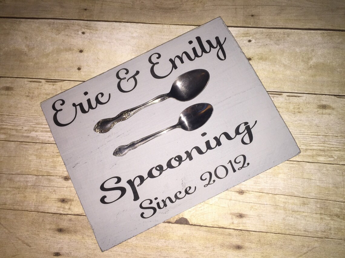 Spooning Sign - Etsy