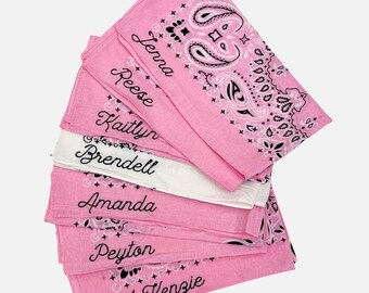 Monogrammed Bandana - Etsy