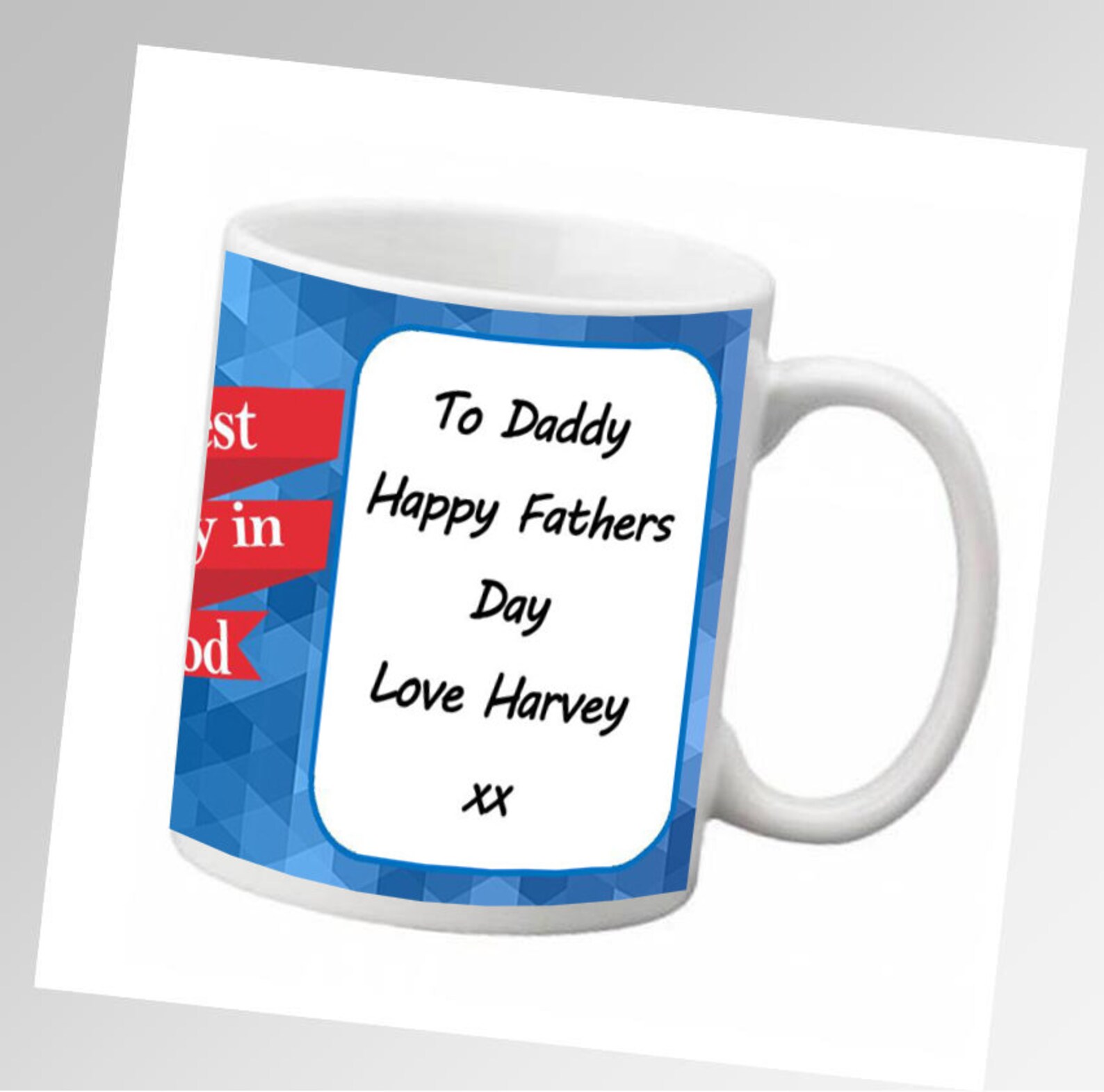 Personalised Fathers day cup birthday cup dad cup grandad cup with ...