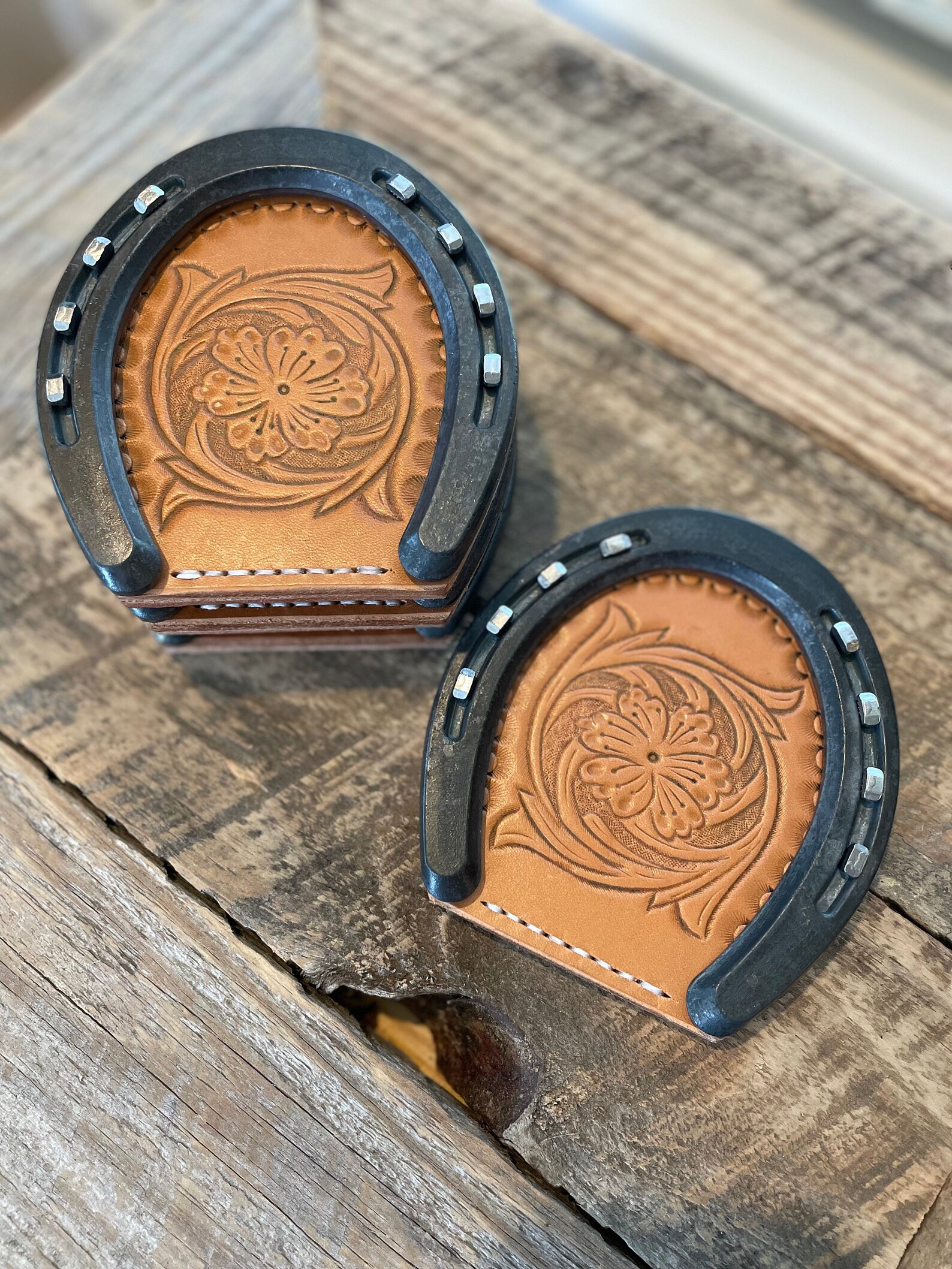 Horseshoe Coasters - Etsy
