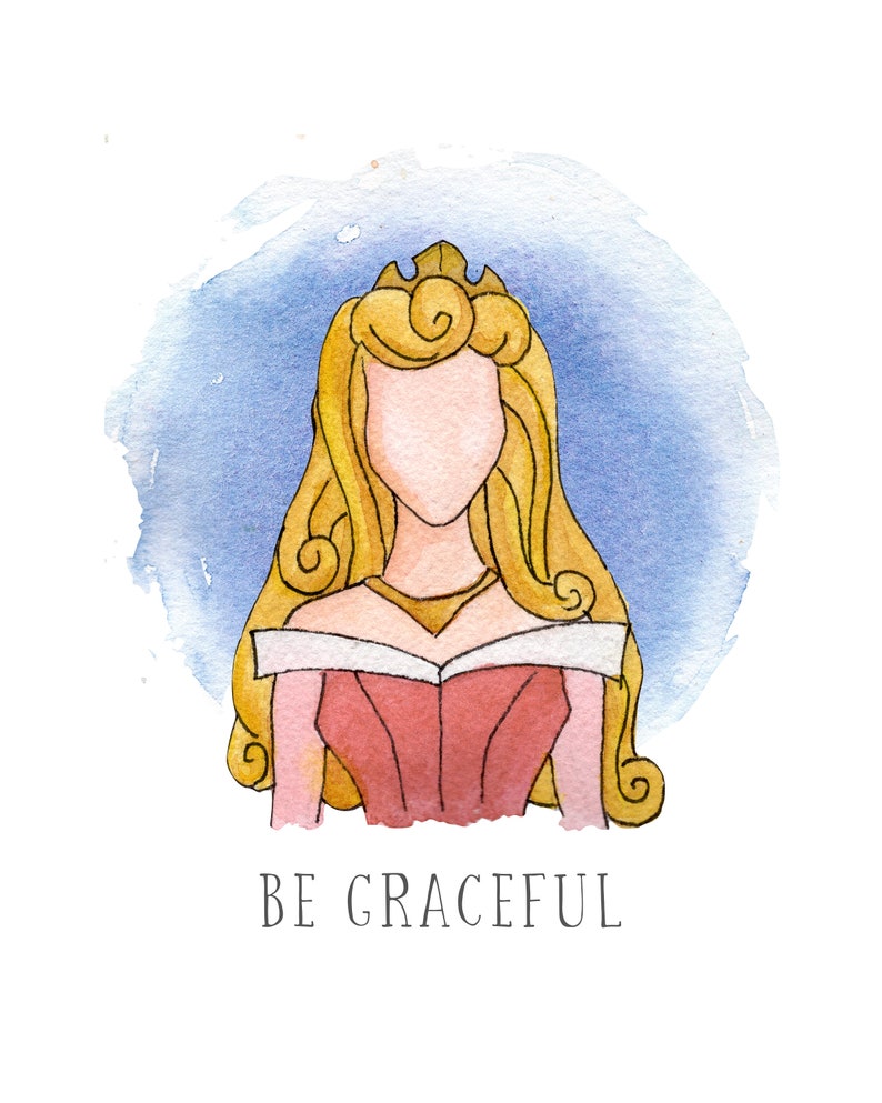Disney Princess Aurora Watercolor Painting, Disney Sleeping Beauty Art ...