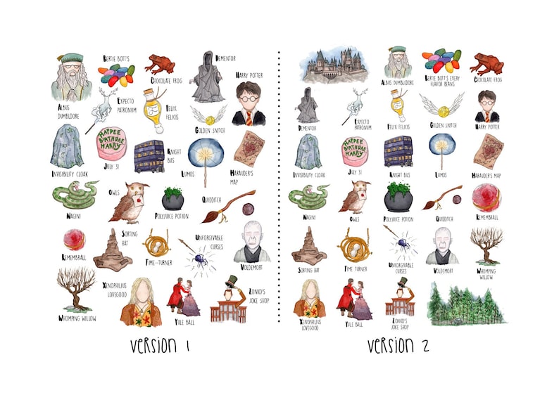 Harry Potter Nursery Alphabet Poster Harry Potter Baby Harry | Etsy