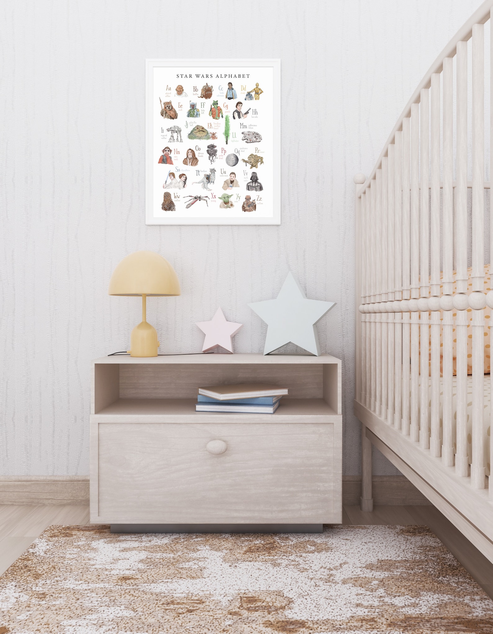 Star Wars Alphabet Poster Star Wars A-Z Star Wars Watercolor - Etsy