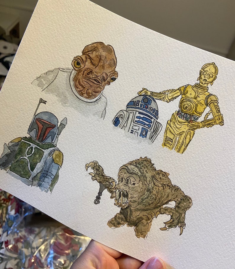 Star Wars Alphabet Poster Star Wars A-Z Star Wars Watercolor - Etsy