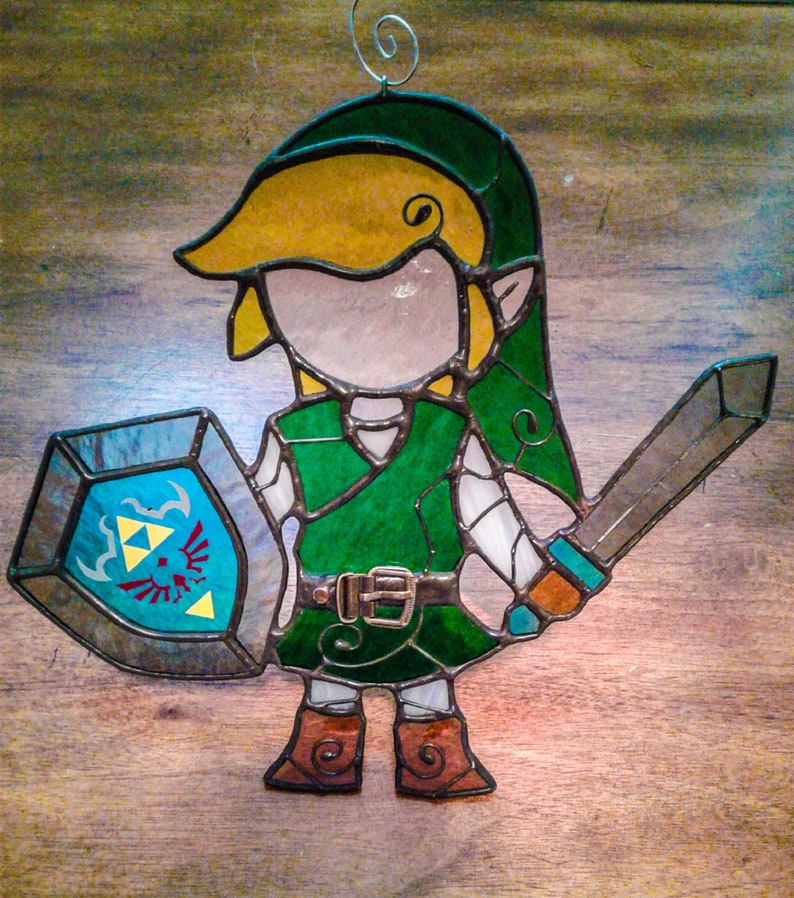 Stained Glass Link the Legend of Zelda: Ocarina of Time | Etsy