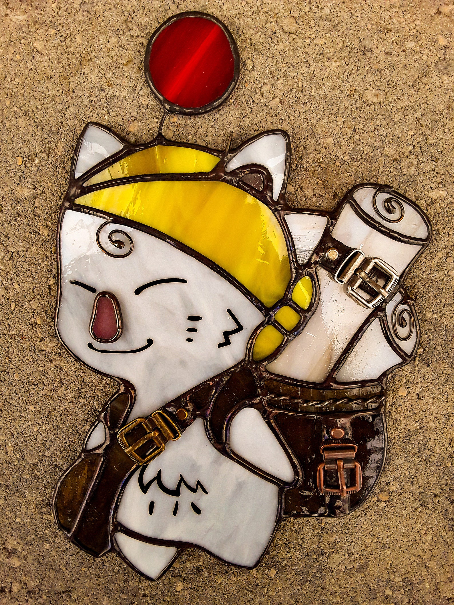 Stained Glass Moogle Final Fantasy | Etsy