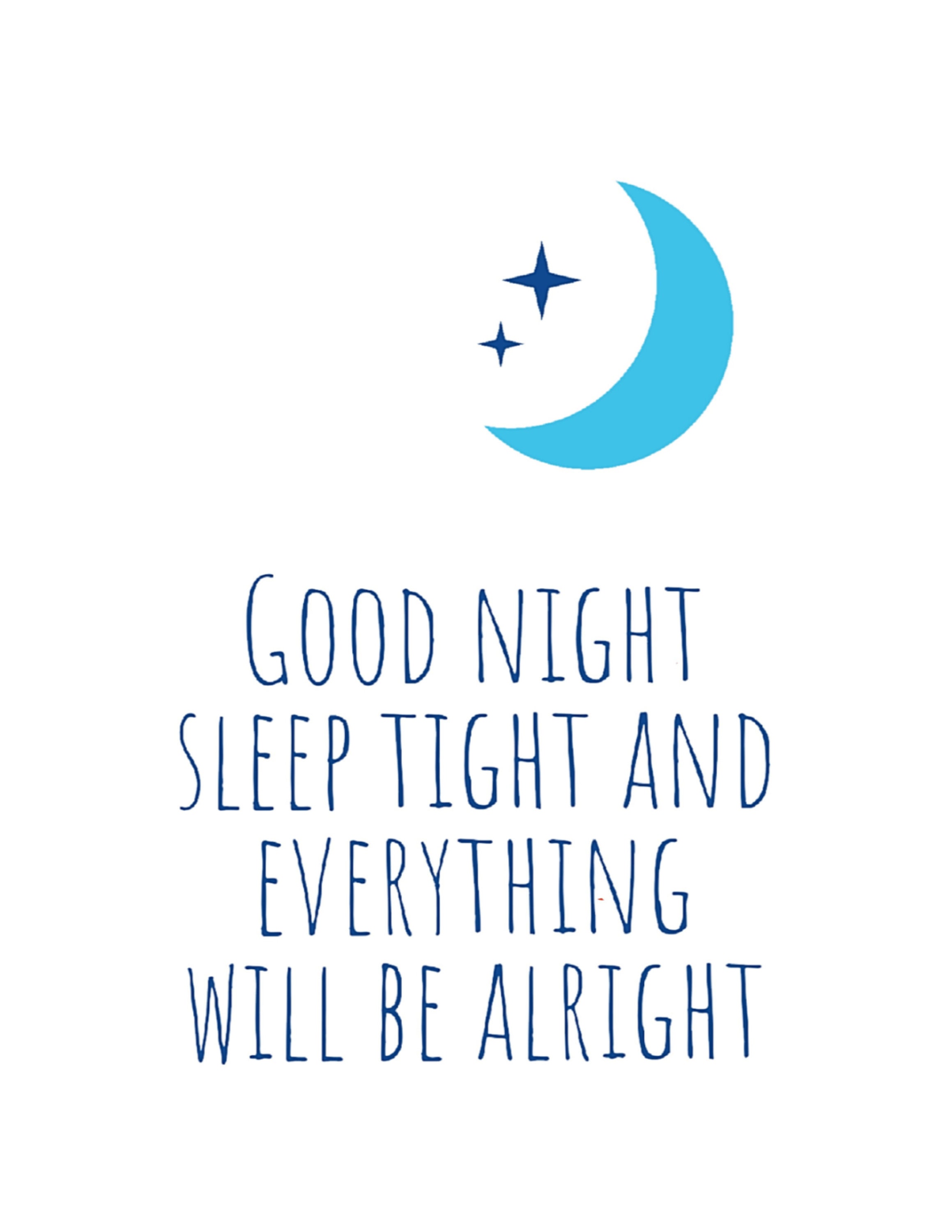 Good Night, Sleep Tight Printable - Etsy
