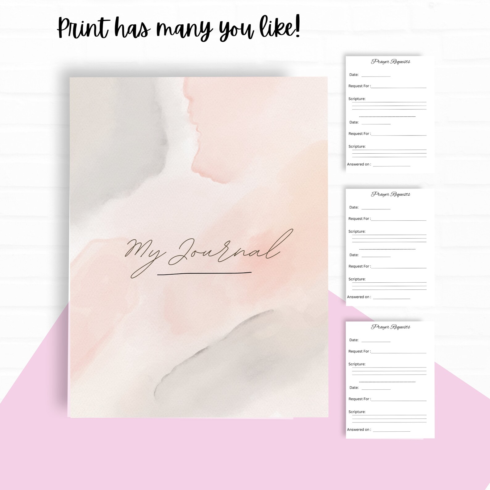 Prayer Journal Printable Bible Study Guide Gratitude Journal Digital ...