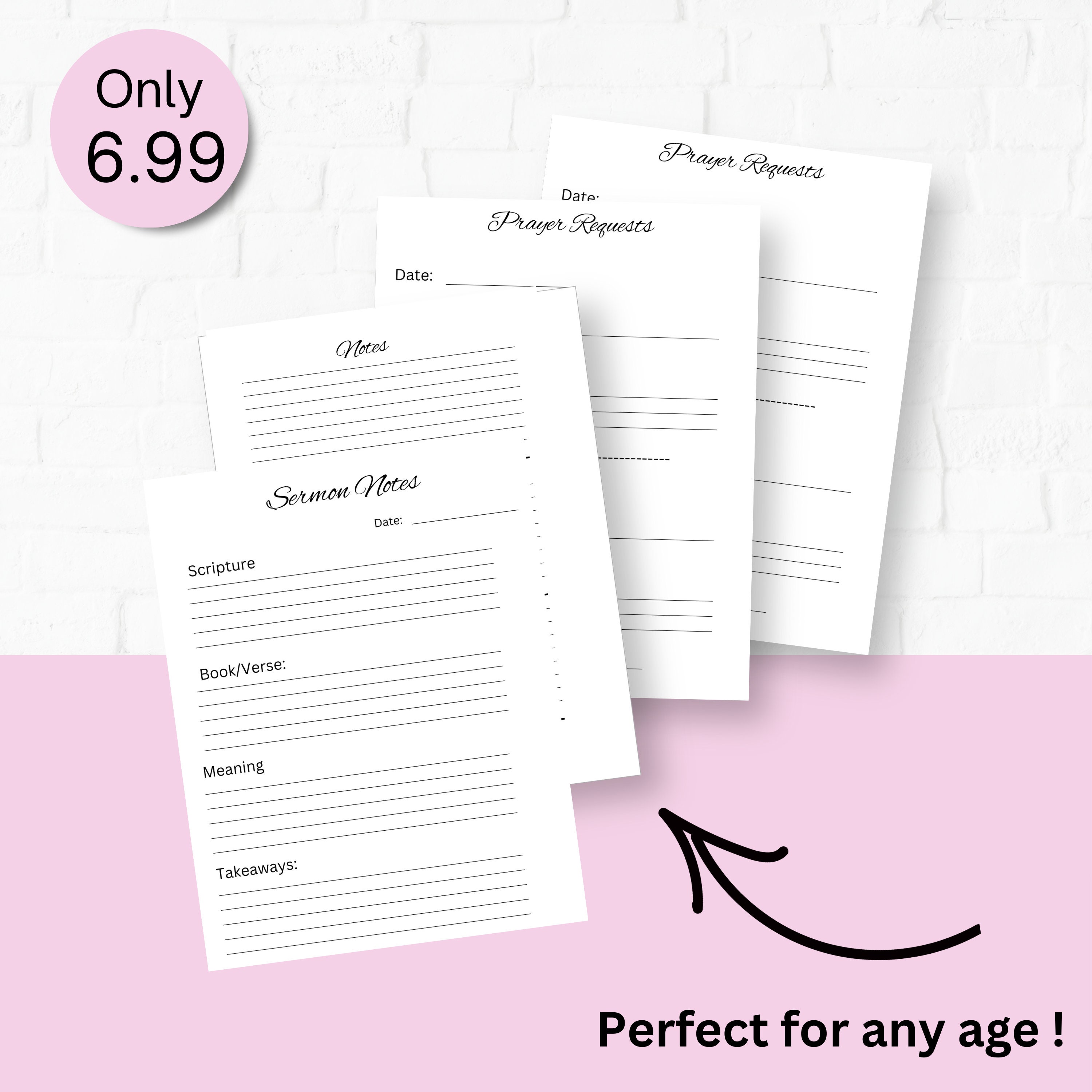 Prayer Journal Printable| Bible Study Guide| Gratitude Journal| Digital ...