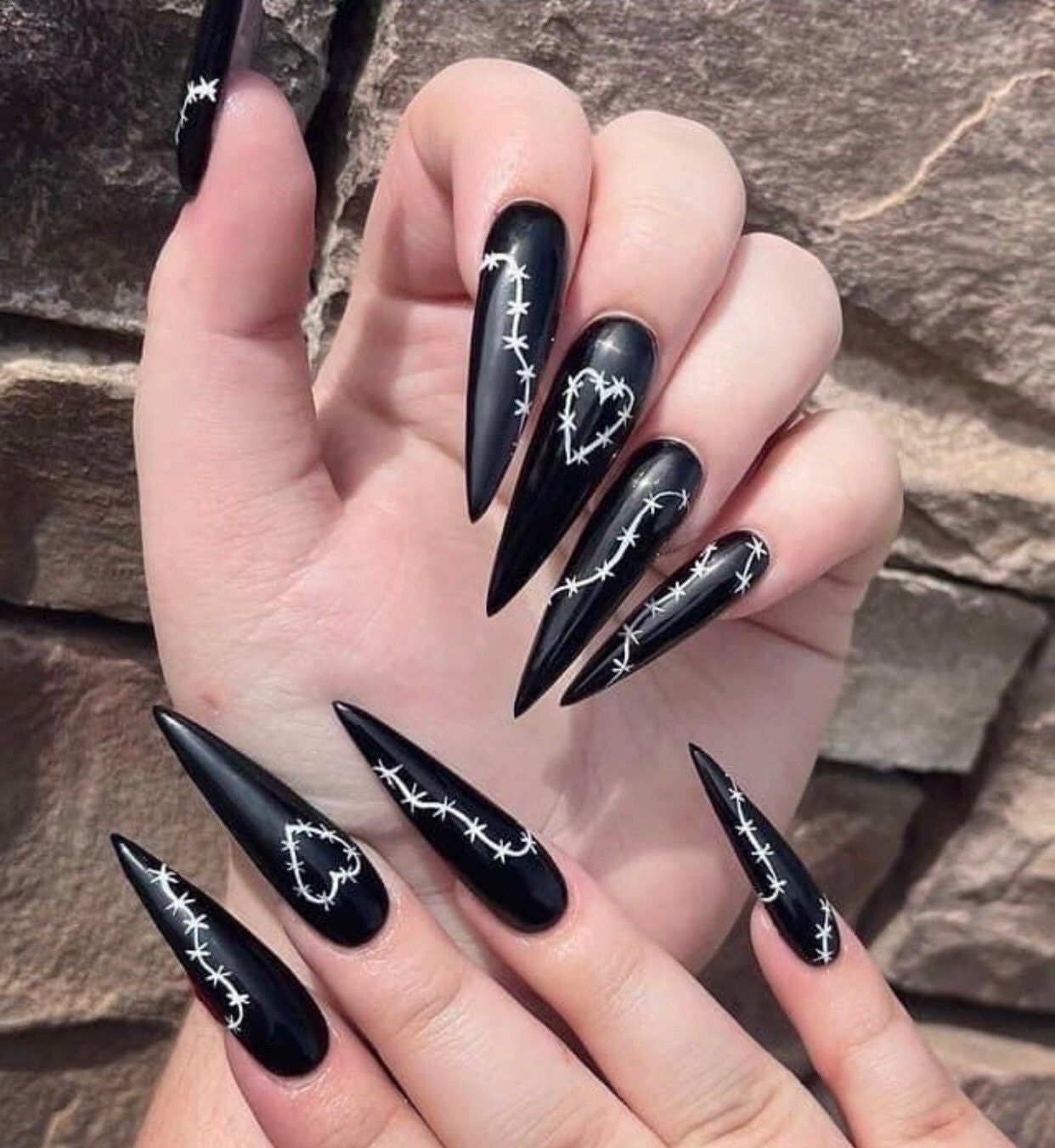 Black nail art store