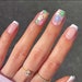 Florecitaa-spring Nails-flower Nails-french Nails-french Tip Nails ...