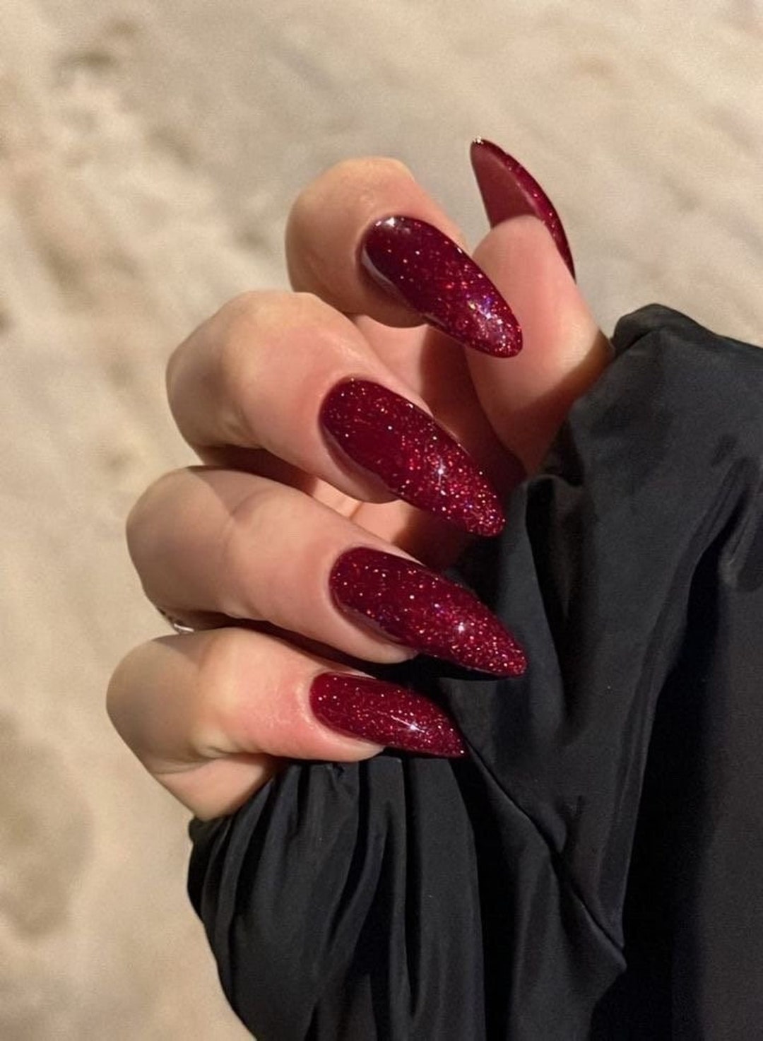 MERRY MERRY- Press in Nails-luxury Nails-boho Nails-nail Art-red Nails ...