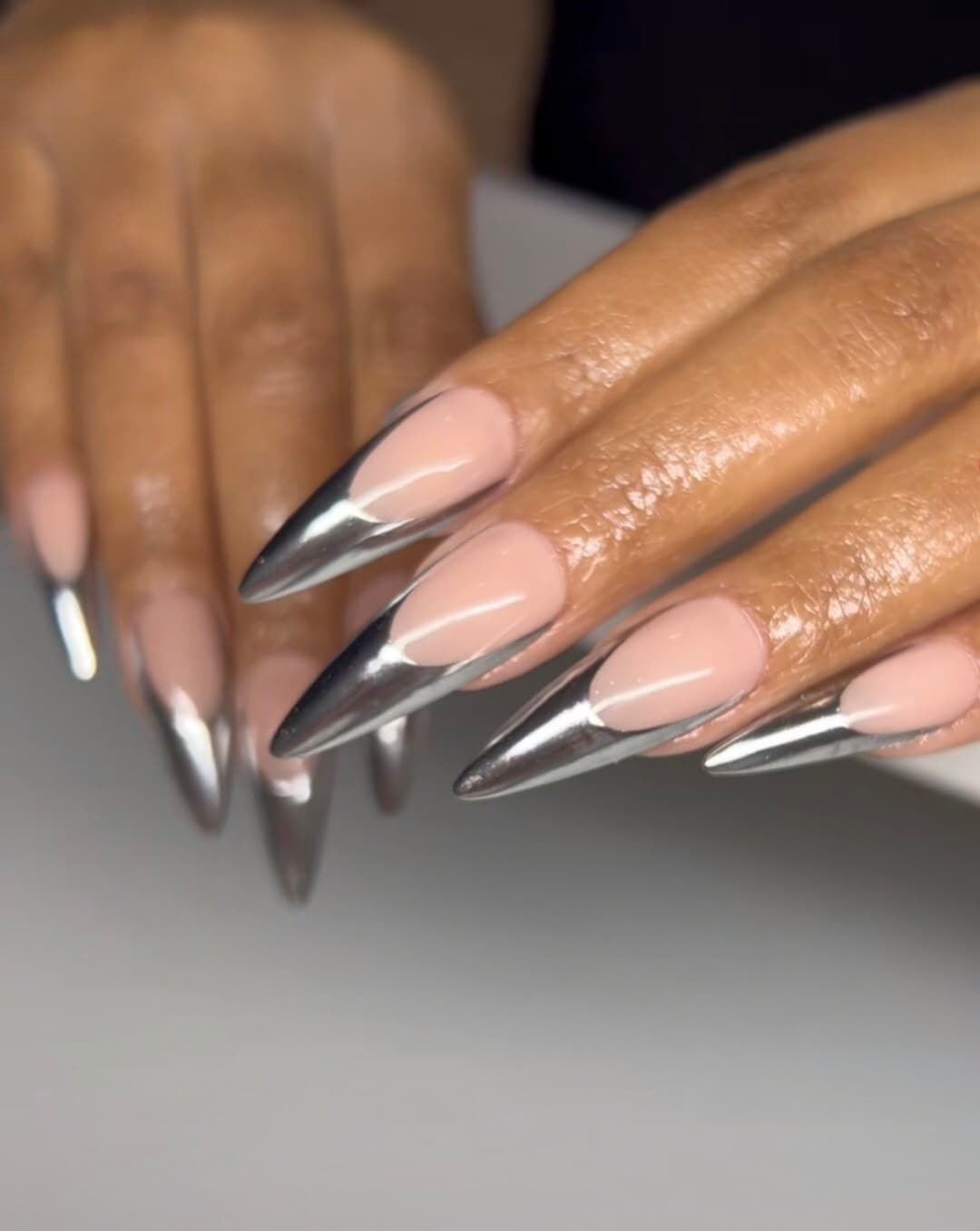 THAT GIRL- Crome Nails-press on Nails-almond Nails-short Long Nails ...
