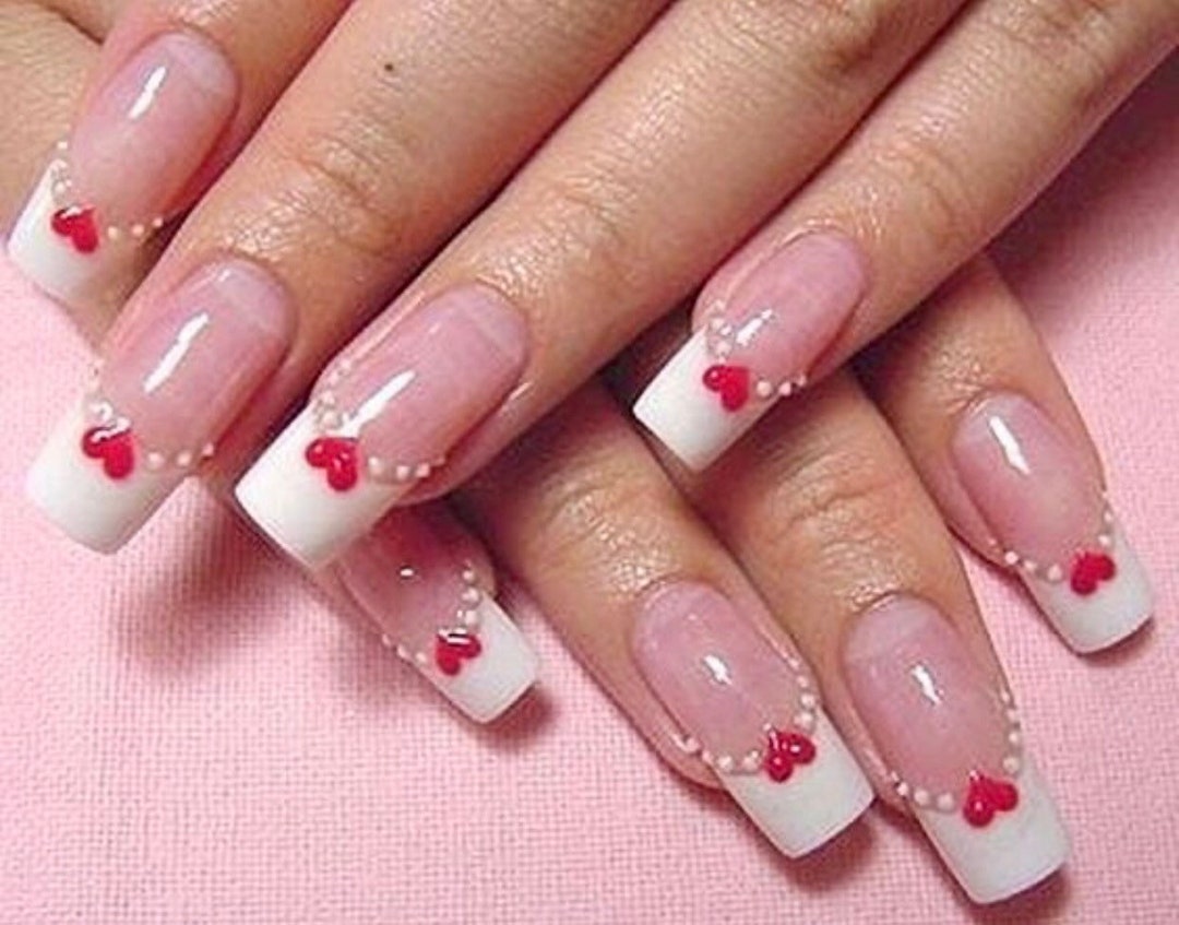 ON YOUR Mind-press on Nails-luxury Nails-vday Nails-glue on Nails-gel ...