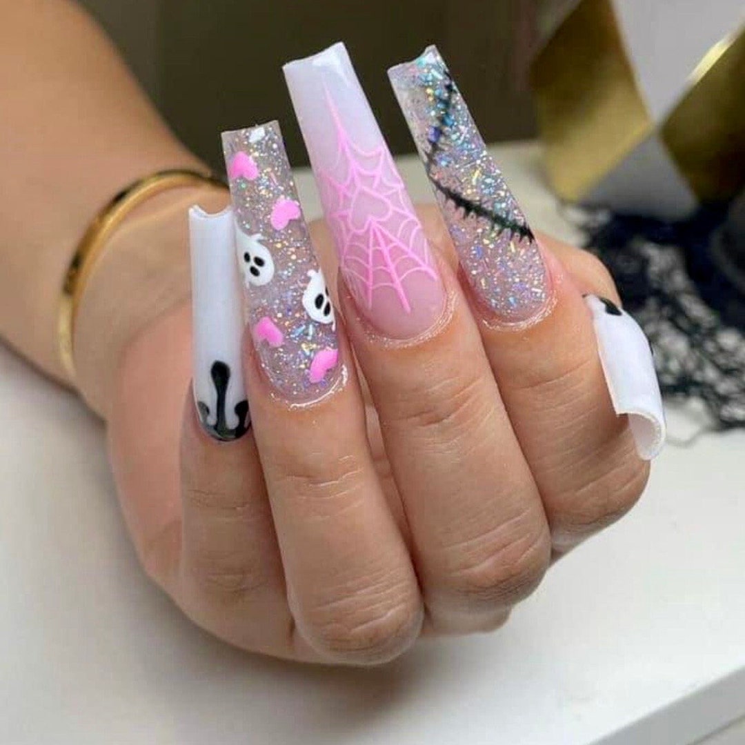 LUXURY Halloween-press on Nails-luxury Nails-handmade Nails-short Long ...