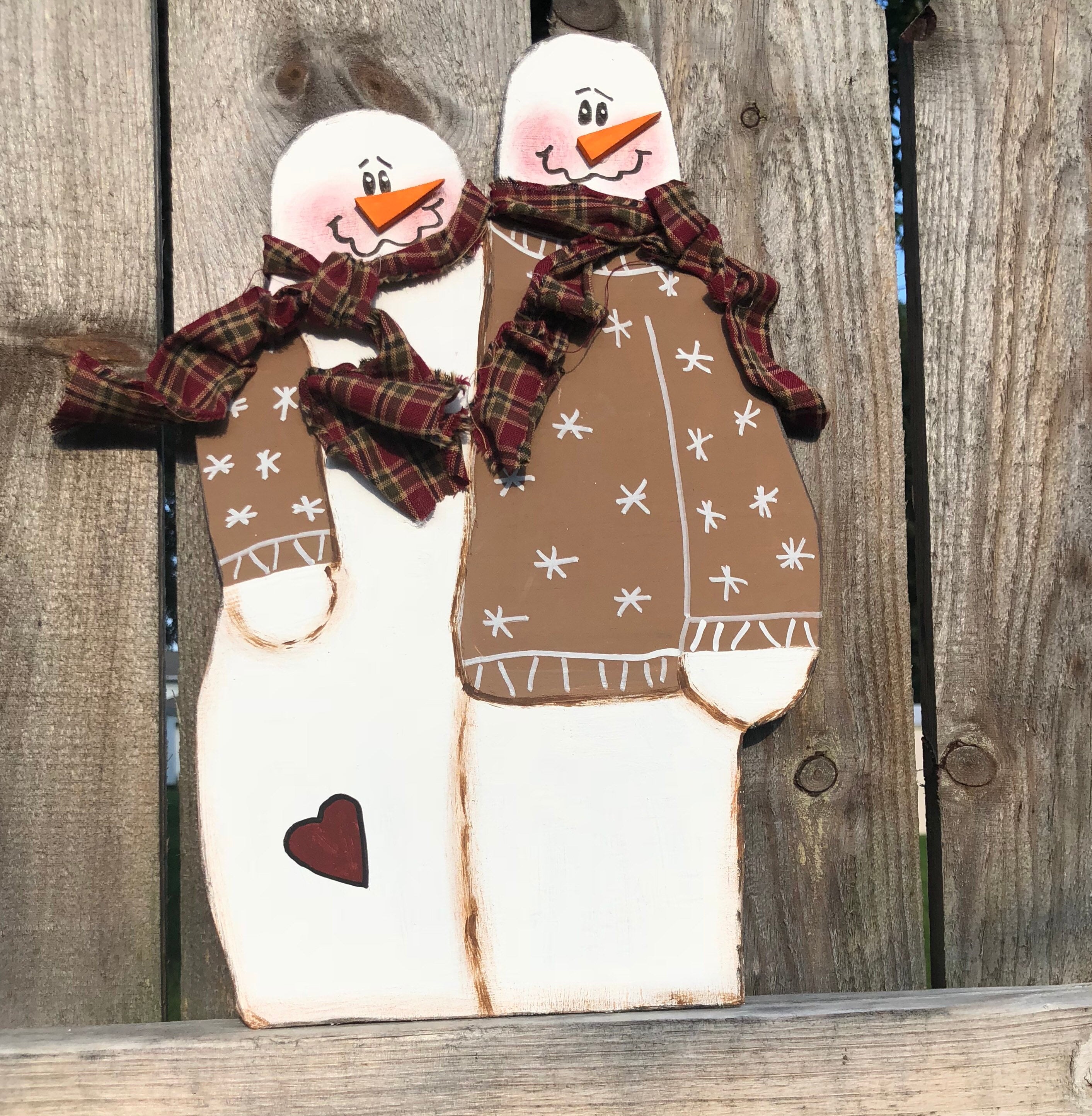 Snow Couple Wreath Sign - Etsy