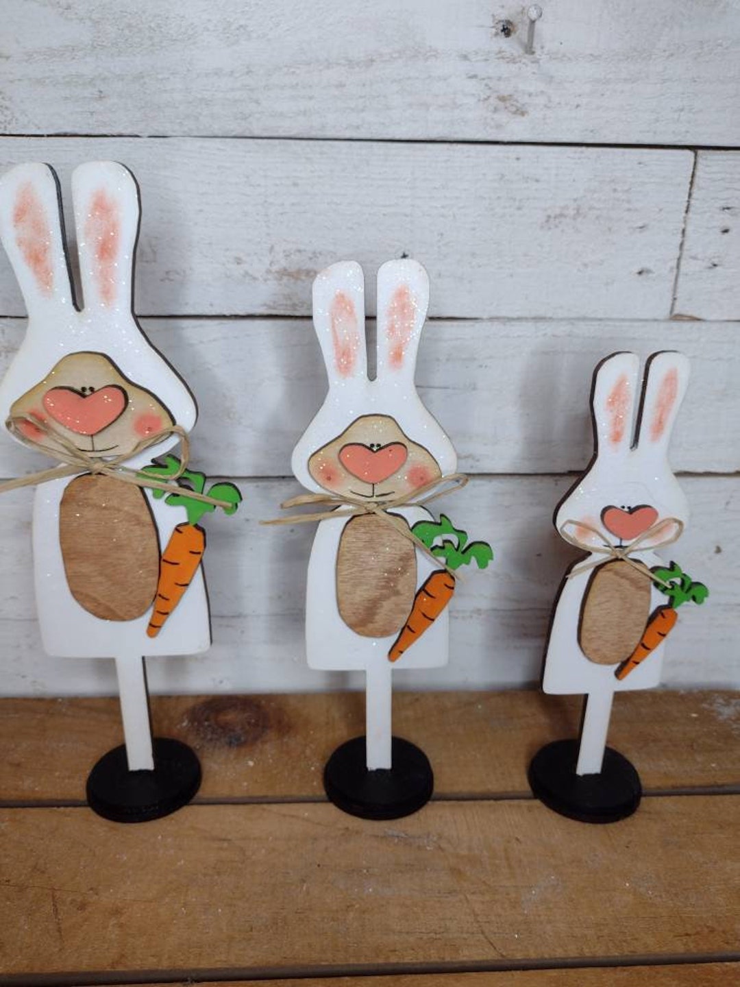 Set of 3 Bunnies - Etsy