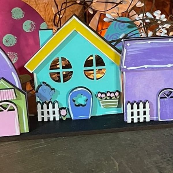 Easter Village - Etsy