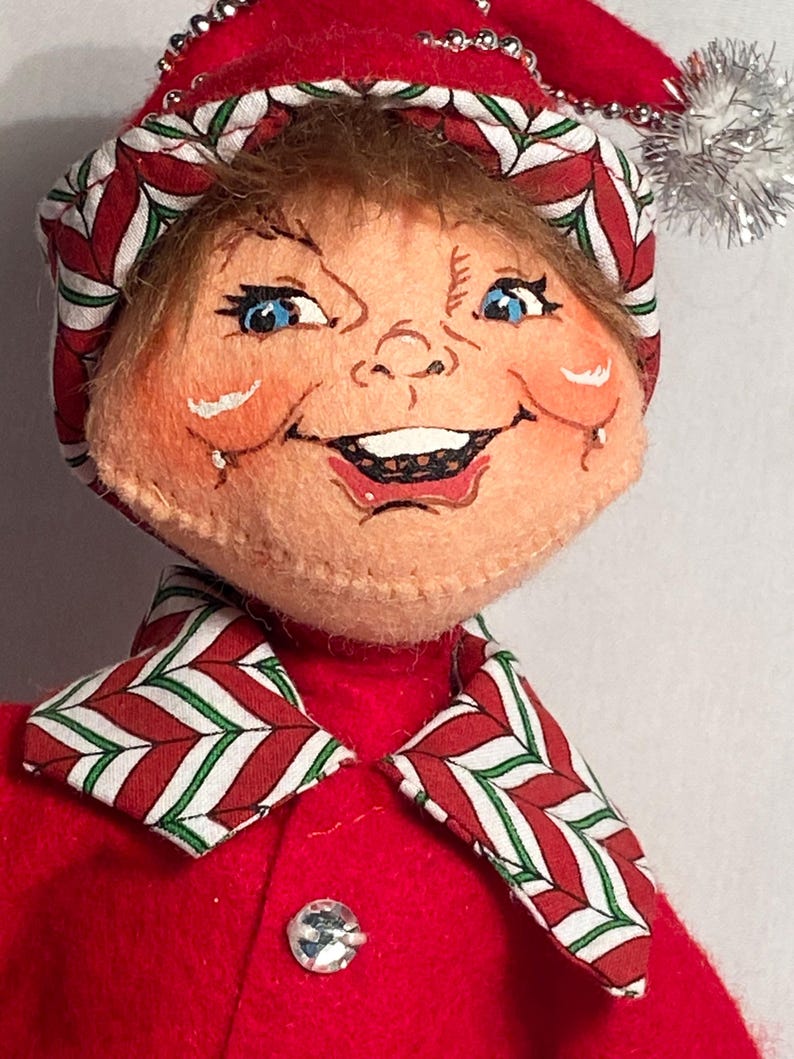 2008 Annalee Dolls 75 Yr. Anniversary Christmas Candy Elf With Original ...