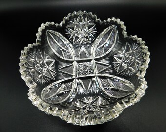 Signed Cut Glass - Etsy