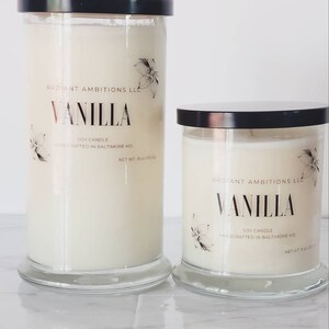 Vanilla Soy Candle - Etsy