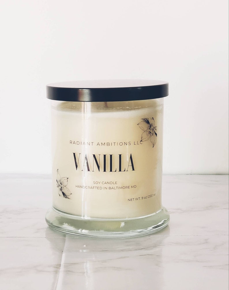 Vanilla Soy Candle - Etsy