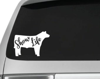 Paisley Steer Decal/vinyl Steer Decal/ Steer Decal/show Box Steer Decal ...