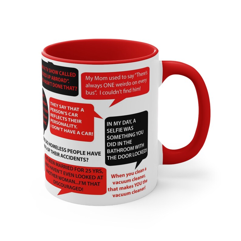 DAD JOKES MUG Red Geechy Guy 16 Original Jokes Cup Comedy Funny Gift - Etsy