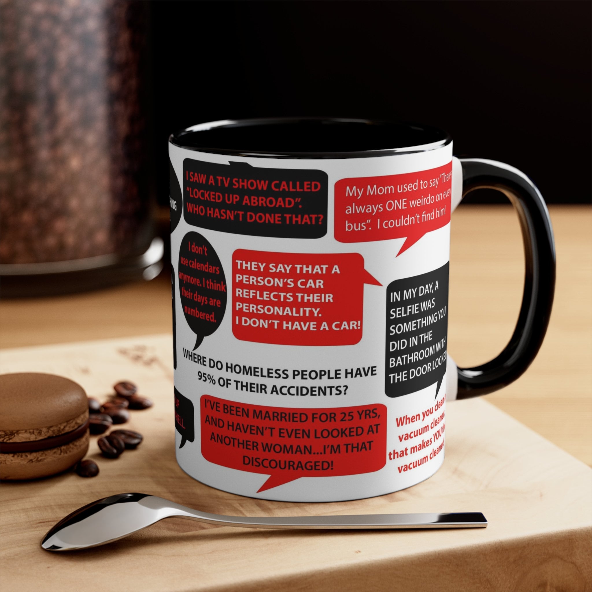 DAD JOKES MUG Red Geechy Guy 16 Original Jokes Cup Comedy Funny Gift - Etsy