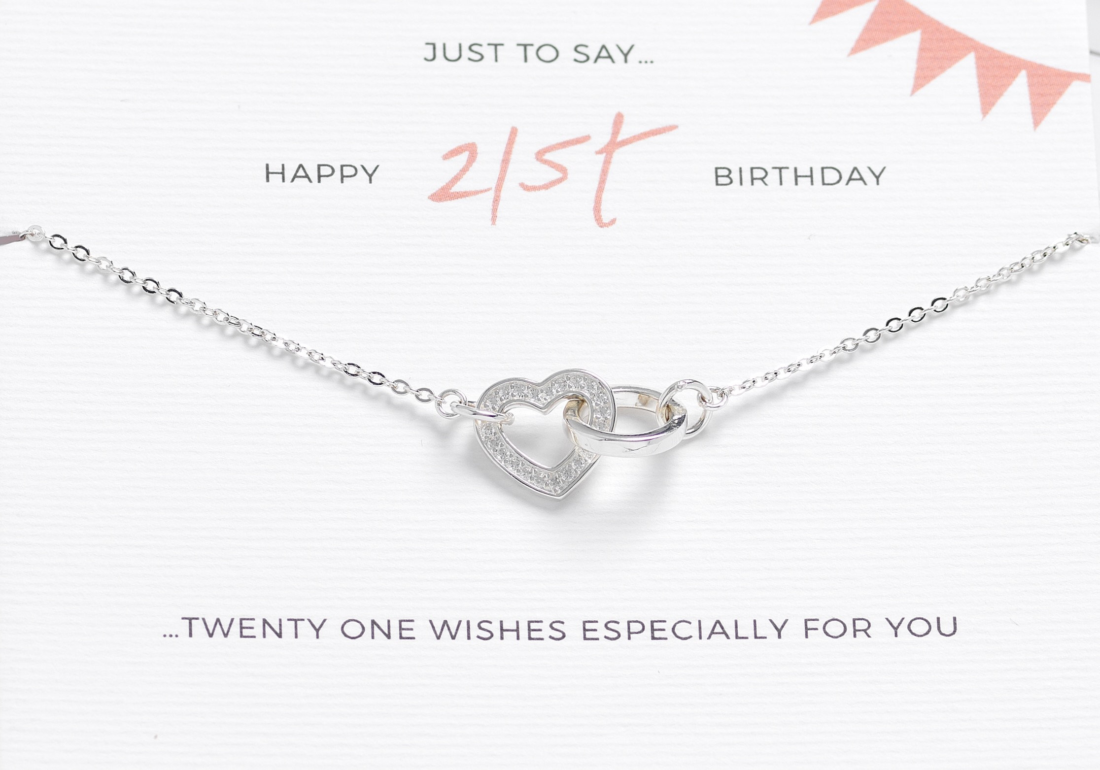 21st Birthday Sterling Silver Necklace 21 Birthday Boxed - Etsy