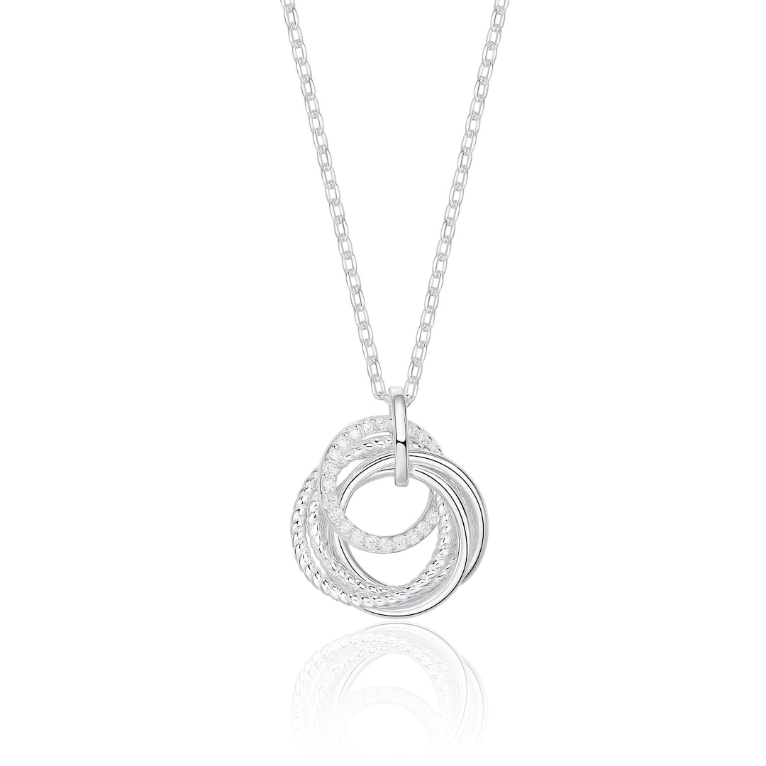Sterling Silver 5 Ring Decades Necklace - 50th Birthday Gift - Etsy UK
