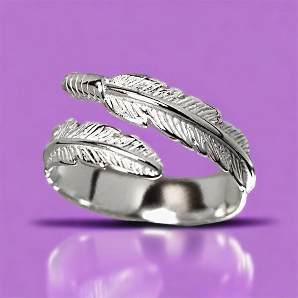Feather Ring - Etsy