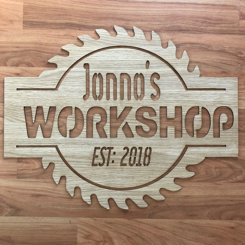 Custom Man Cave Sign Personalised Wooden Workshop Sign | Etsy