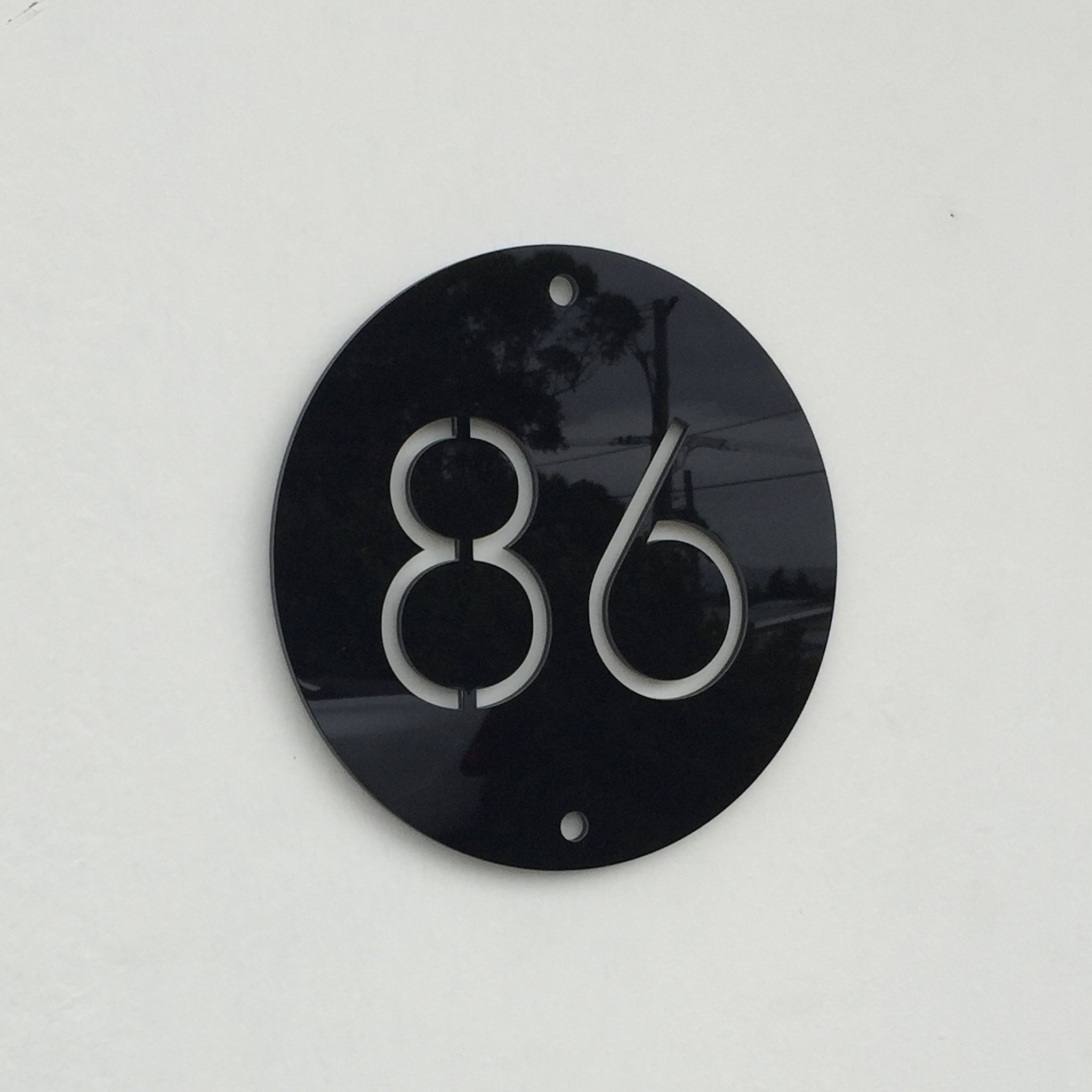 Round House Number Sign Street Address Sign Letterbox Sign - Etsy