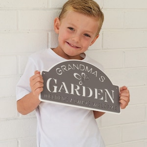 Custom Garden Sign, Helpers Always Welcome Personalised Garden Sign ...