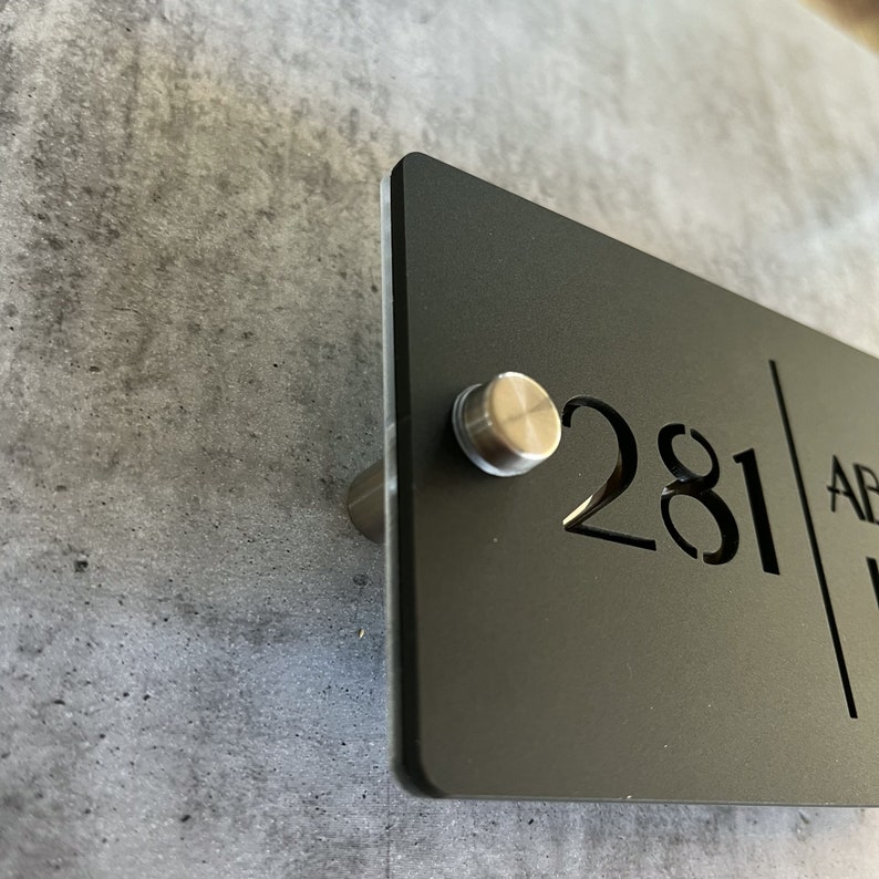 3D Floral Cutout Address Sign, House Number Sign, Letterbox Sign ...