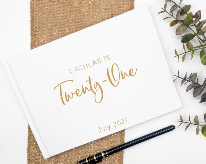 Birthday Guest Book, 21st Guest Book, 30th, 40th, 50th, Any Year ...