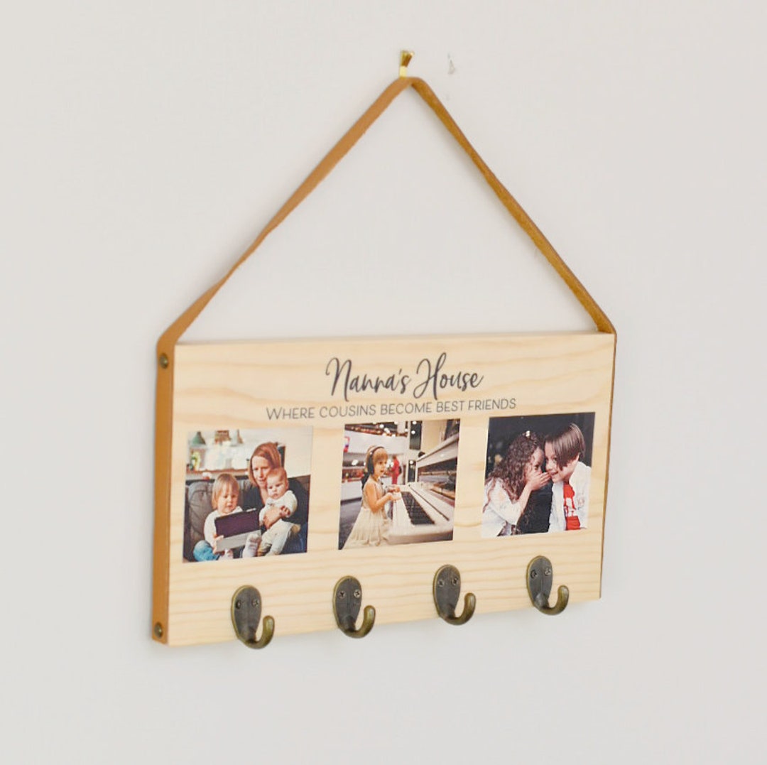 3 Photo Key Holder | Bag, Hat, Scarf & Key Holder | Key Hook - Etsy