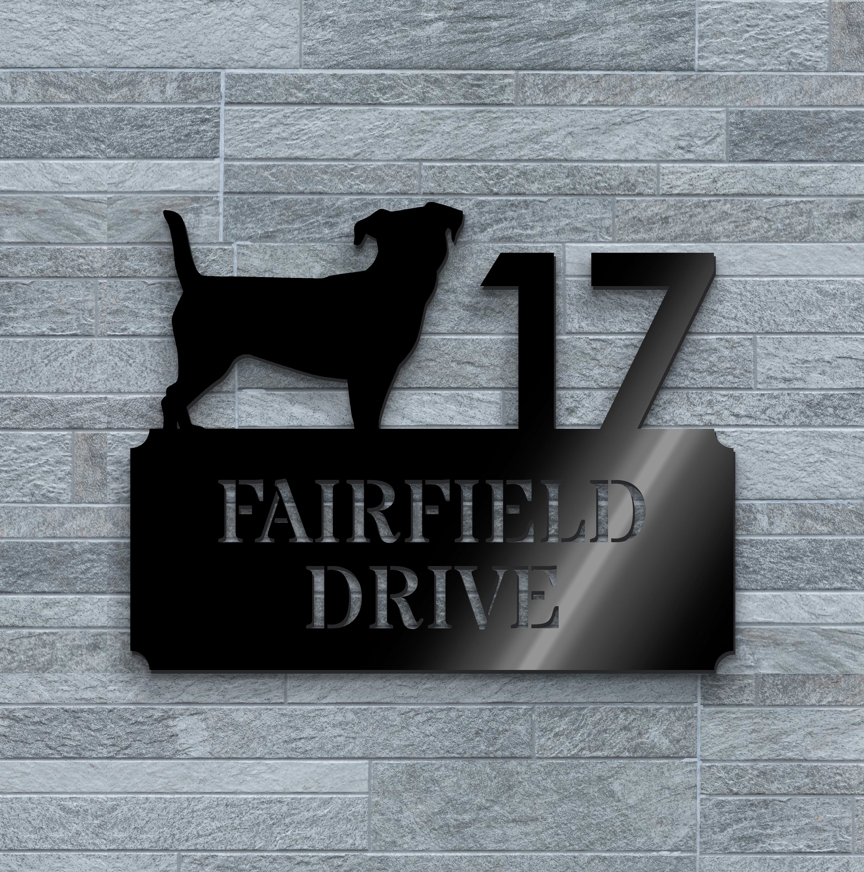 Dog Breed Address Sign House Number Sign Letterbox Sign | Etsy Australia