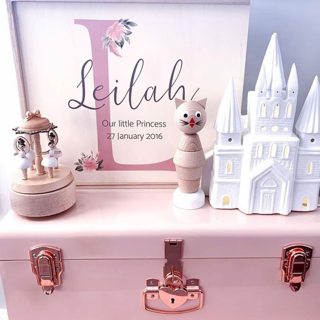 Baby Initial Extra Large Keepsake Box Wooden Memory Box - Etsy