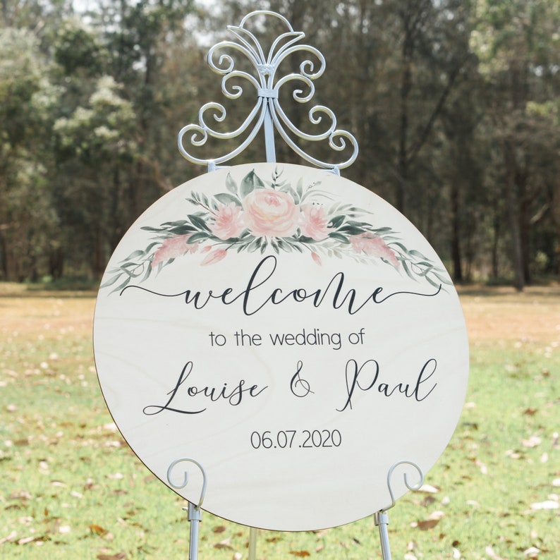 Custom Round Welcome Sign - Etsy Australia