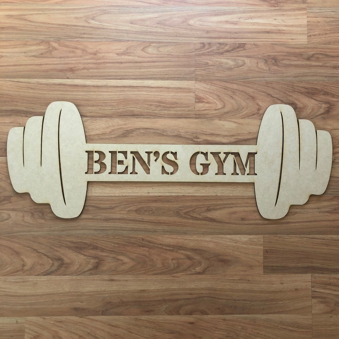 Custom Gym Sign, Personalised Home Gym Sign, Father's Day Sign, Gifts ...